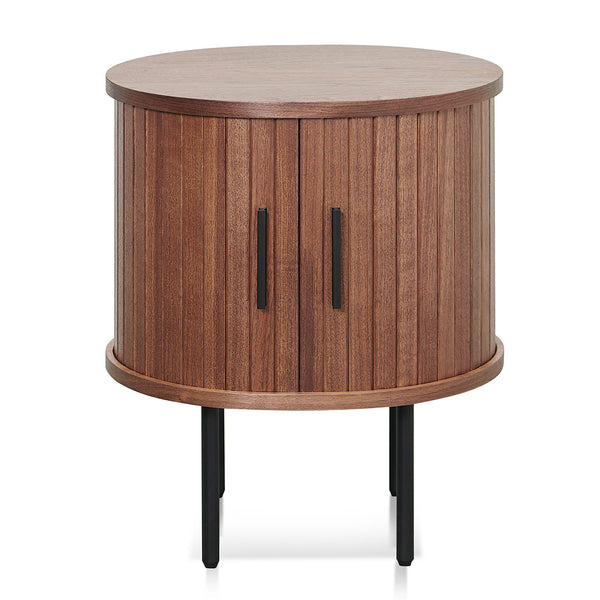 Dania Round Side Table - Walnut | Interior Secrets