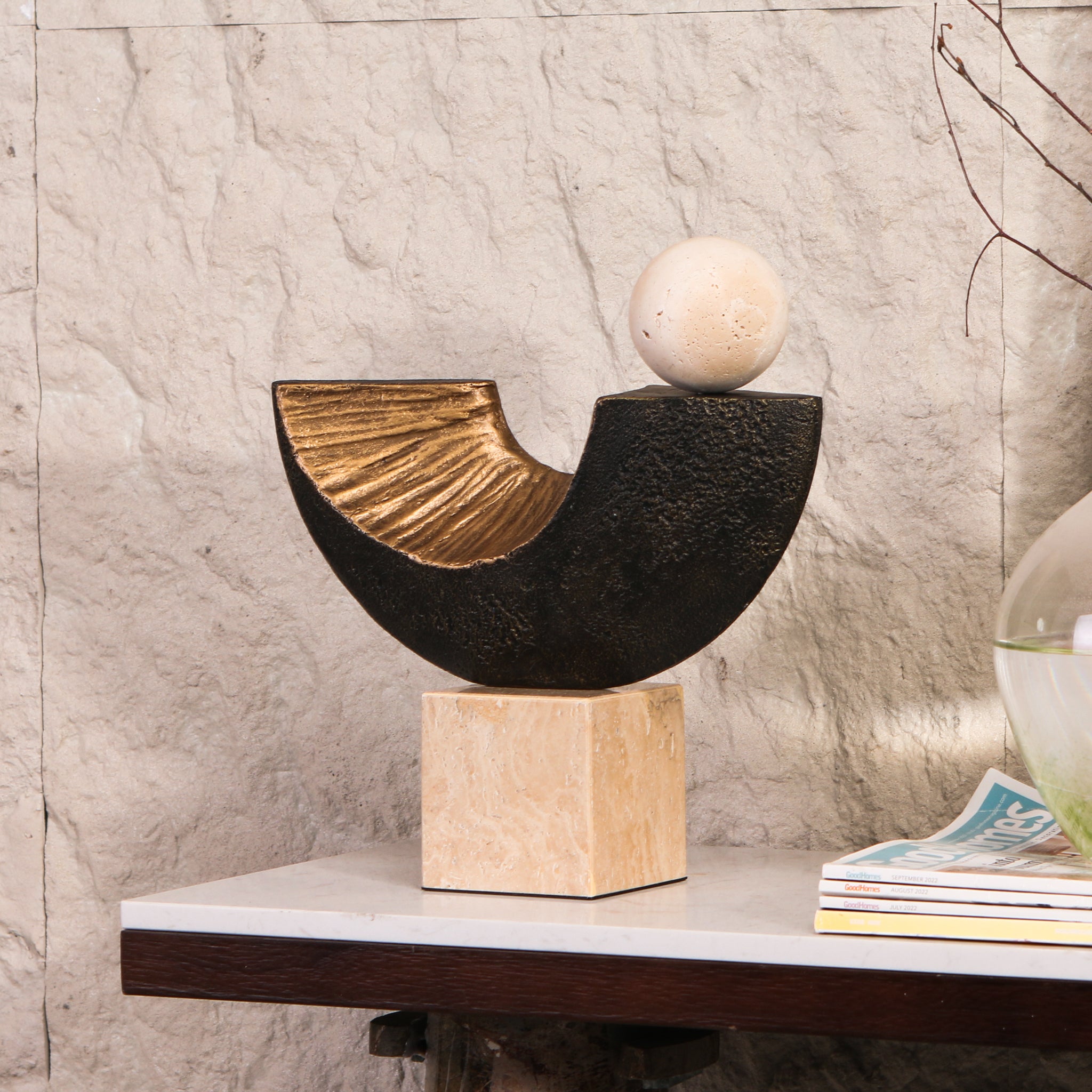 Bruni Balance Sculpture - Dark Bronze | Interior Secrets