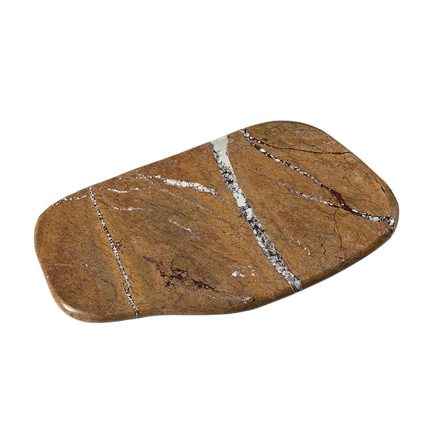 Granor Simple Marble Plate - Coffee | Interior Secrets