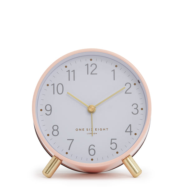 Angelina Silent Alarm Clock - Blush | Interior Secrets