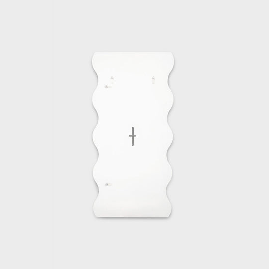 Artemis 165cm Wave Mirror - White | Interior Secrets