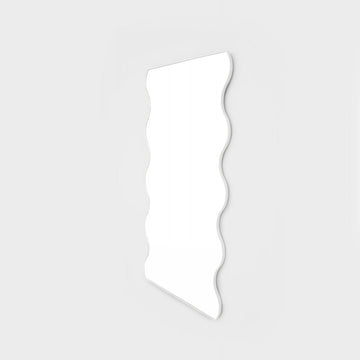 Artemis 165cm Wave Mirror - White | Interior Secrets