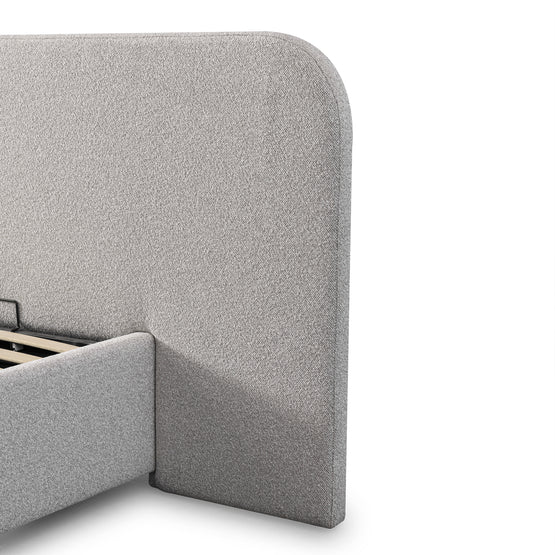 Greta Queen Sized Bed Frame - Clay Grey with storage | Interior Secrets