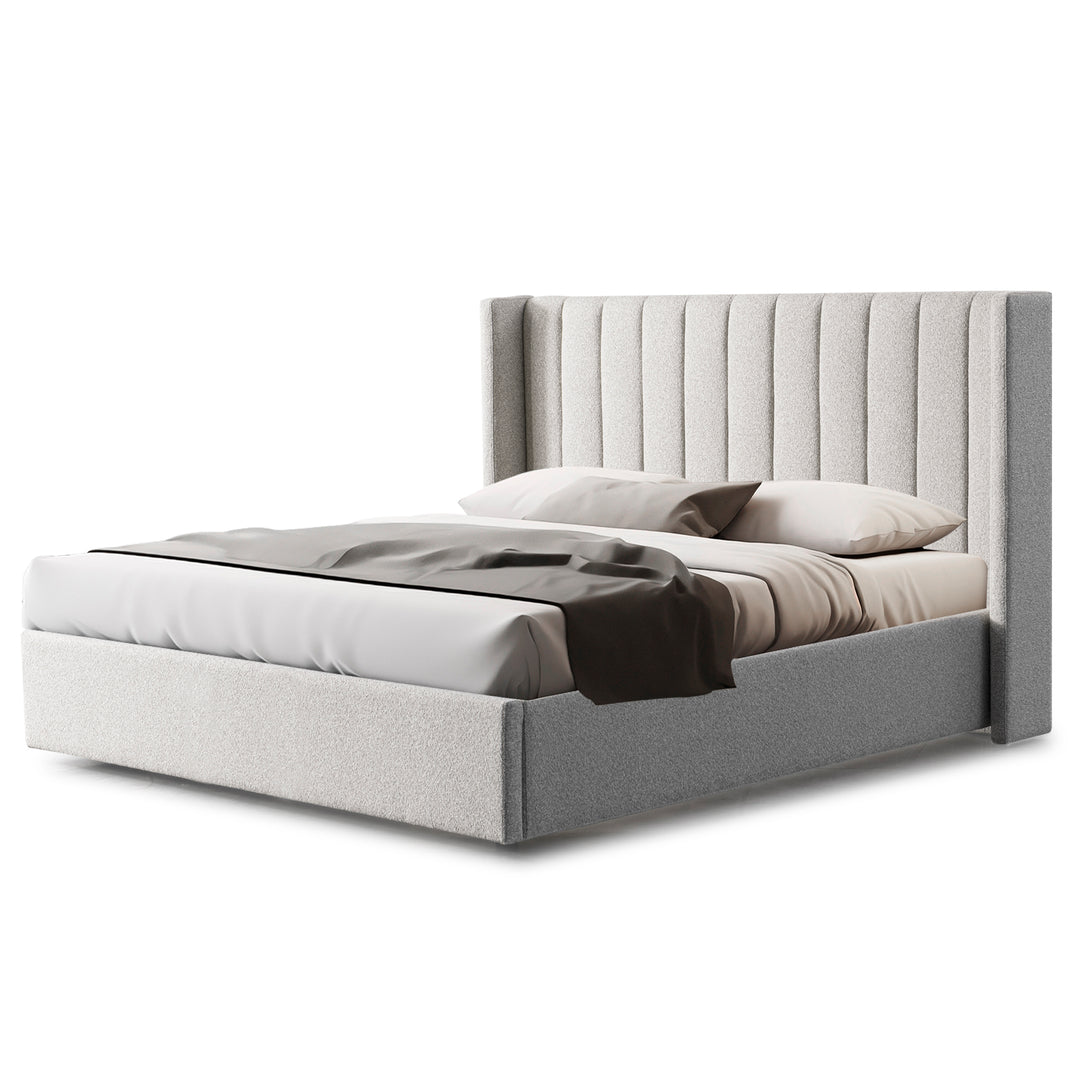 Hillsdale Wide Base King Bed Frame - Clay Grey | Interior Secrets