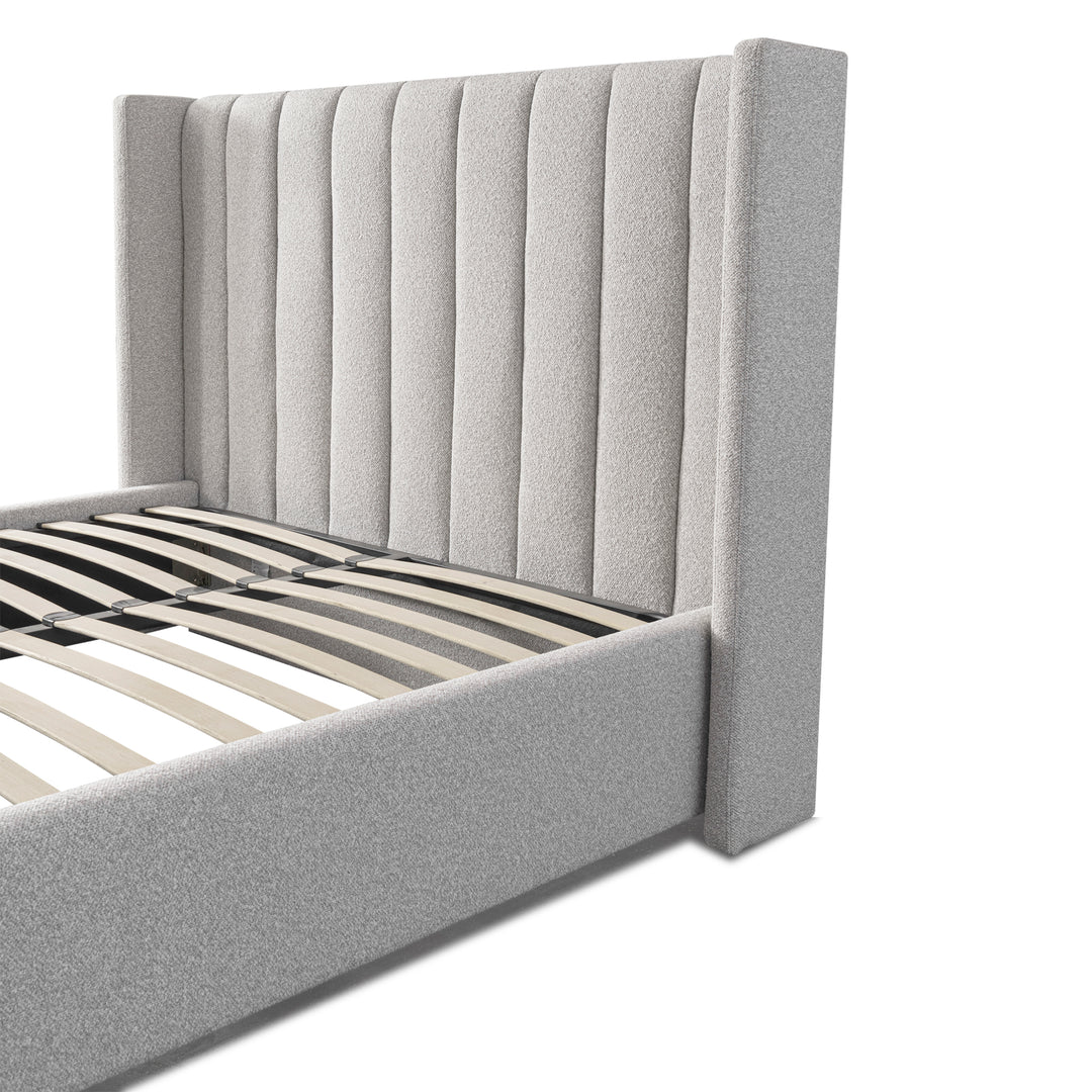 Hillsdale Wide Base Queen Bed Frame - Clay Grey | Interior Secrets