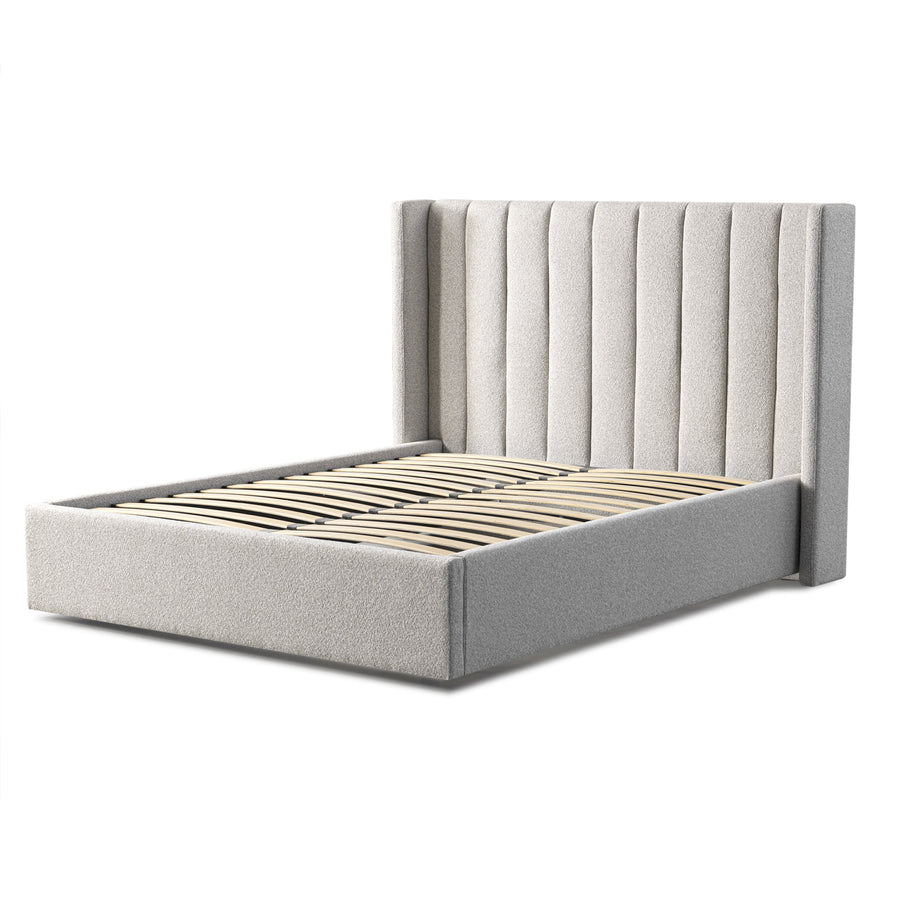 Hillsdale Wide Base Queen Bed Frame - Clay Grey | Interior Secrets
