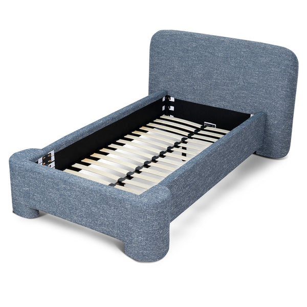 Reko Single Bed Frame - Prussian Blue | Interior Secrets