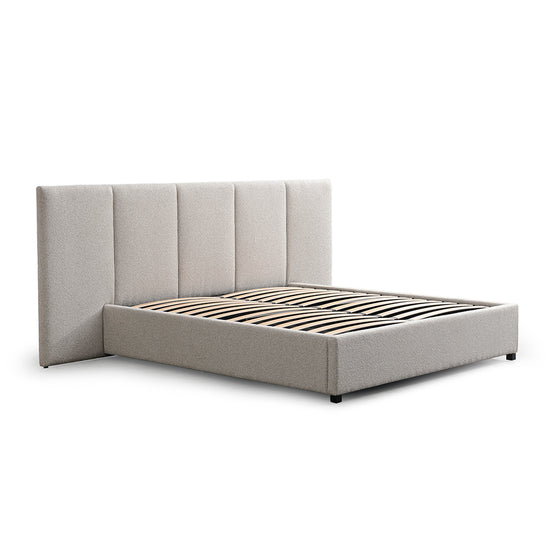 Amado Queen Bed Frame - Clay Grey with Storage | Interior Secrets
