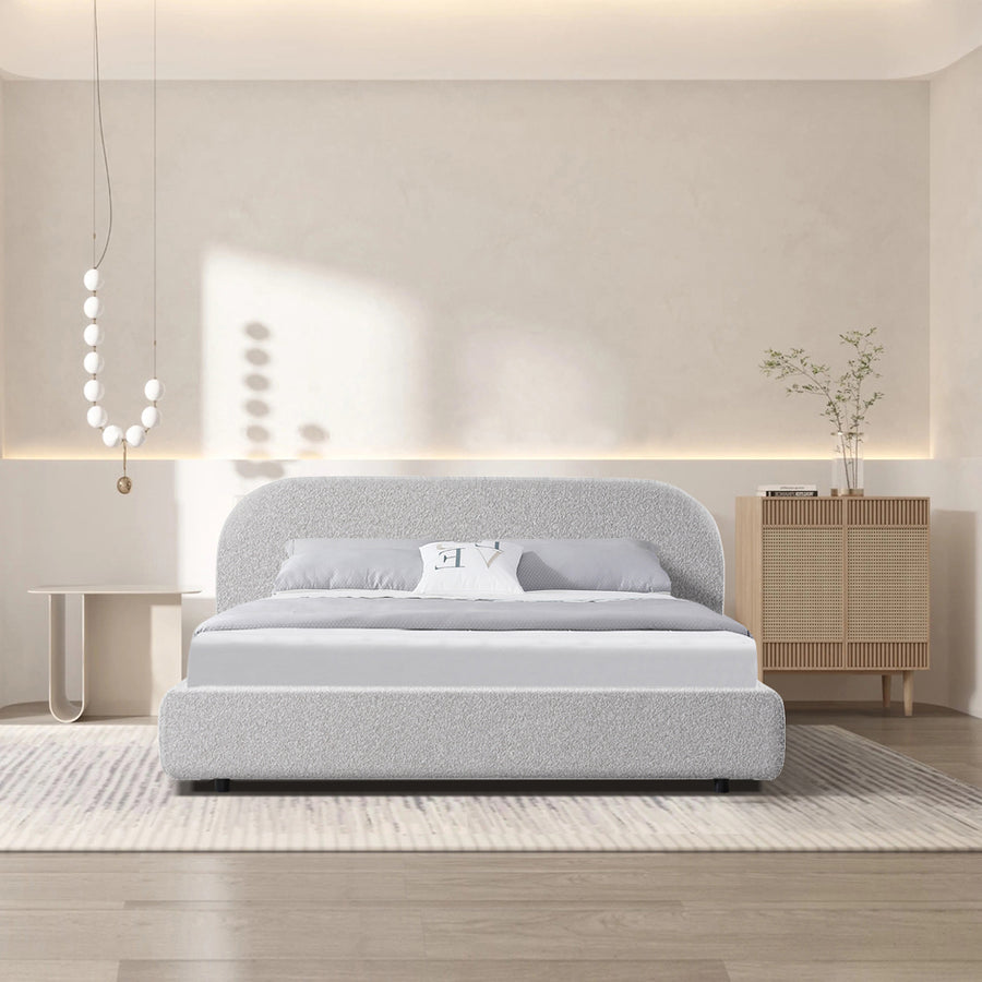 Cedar Queen Bed Frame - Clay Grey | Interior Secrets