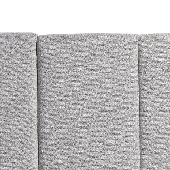 Solis Queen Bedhead - Clay Grey | Interior Secrets