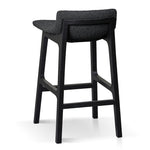 Harris 65cm Bar Stool - Full Black | Interior Secrets