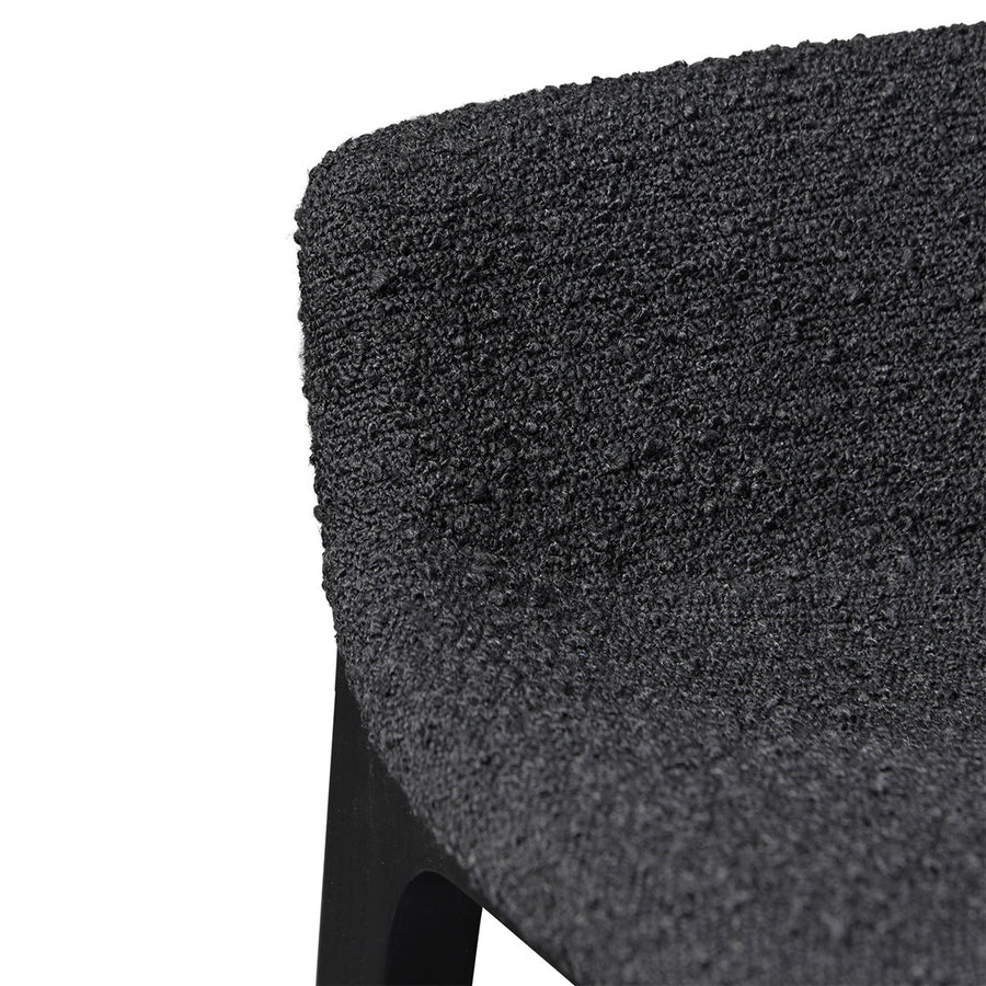 Harris 65cm Bar Stool - Full Black | Interior Secrets