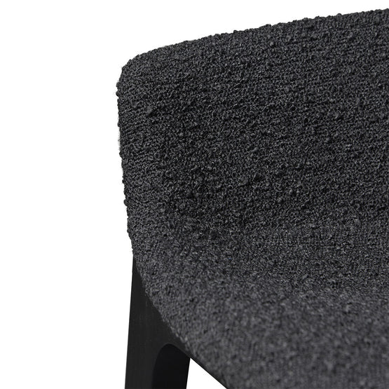 Harris 65cm Bar Stool - Full Black | Interior Secrets