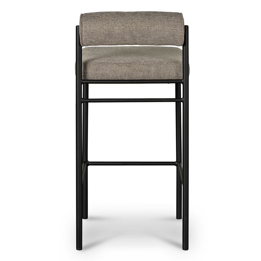 Set of 2 - Shaffer 65cm Fabric Bar Stool - Spec Smoke Grey | Interior ...