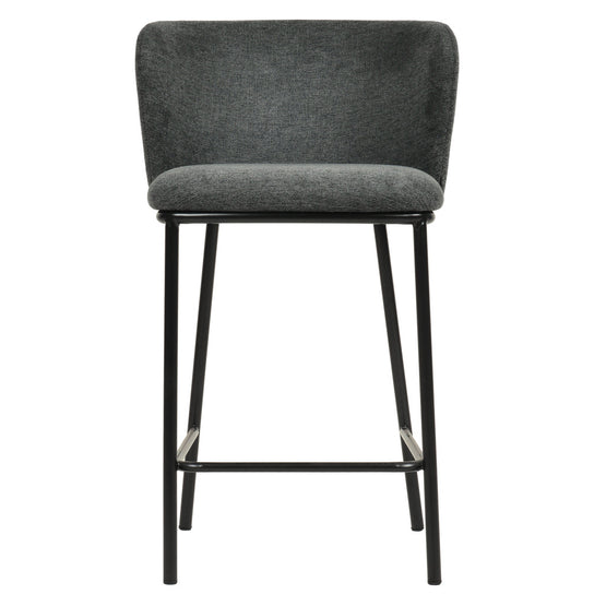 Set of 2 - Flossie 65cm Bar Stool - Charcoal Grey | Interior Secrets