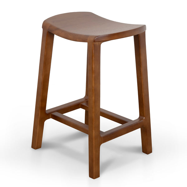 Judy 62cm Bar Stool - Walnut | Interior Secrets