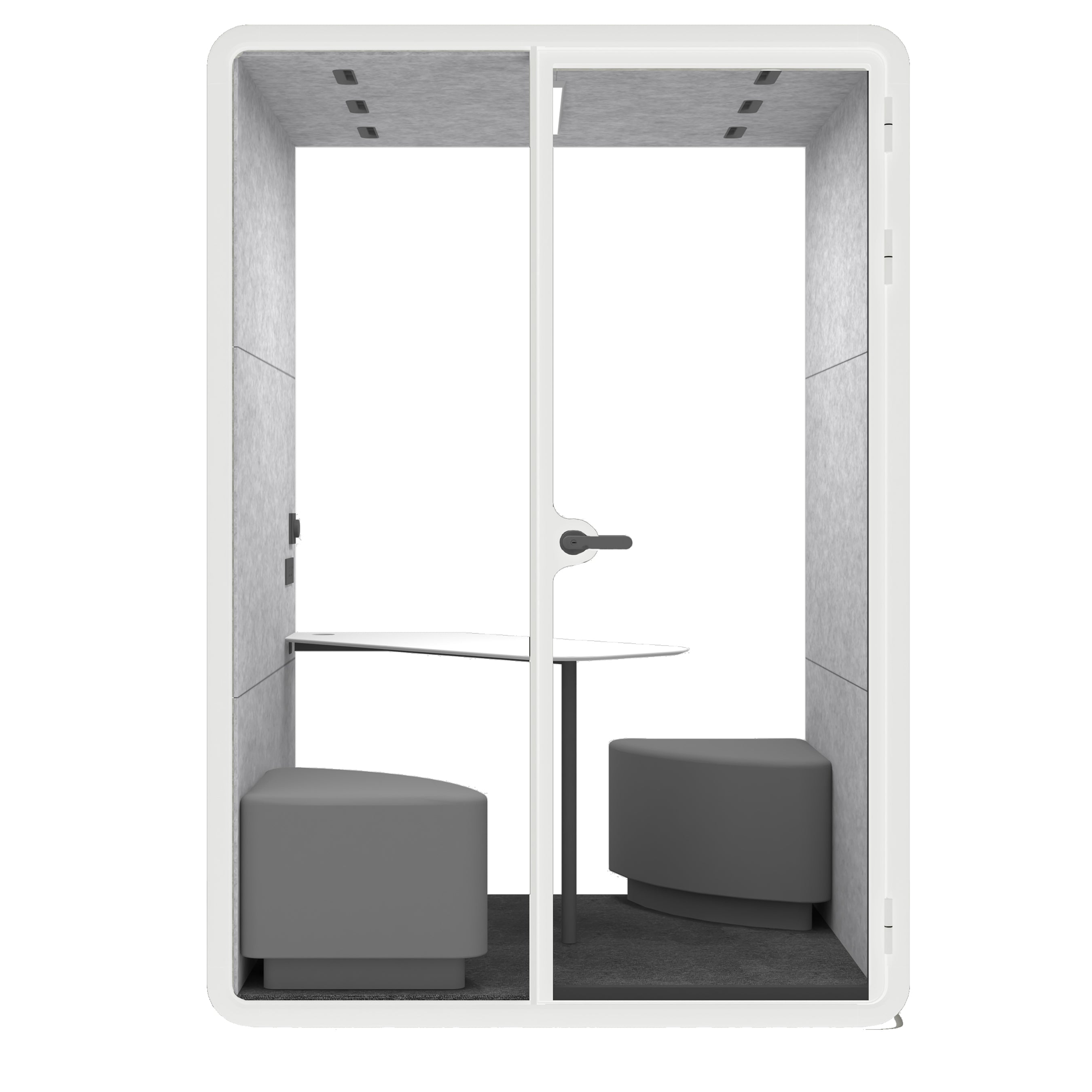 Evolve 2 Seater Medium Office Pod - White By Humble Office | Interior ...