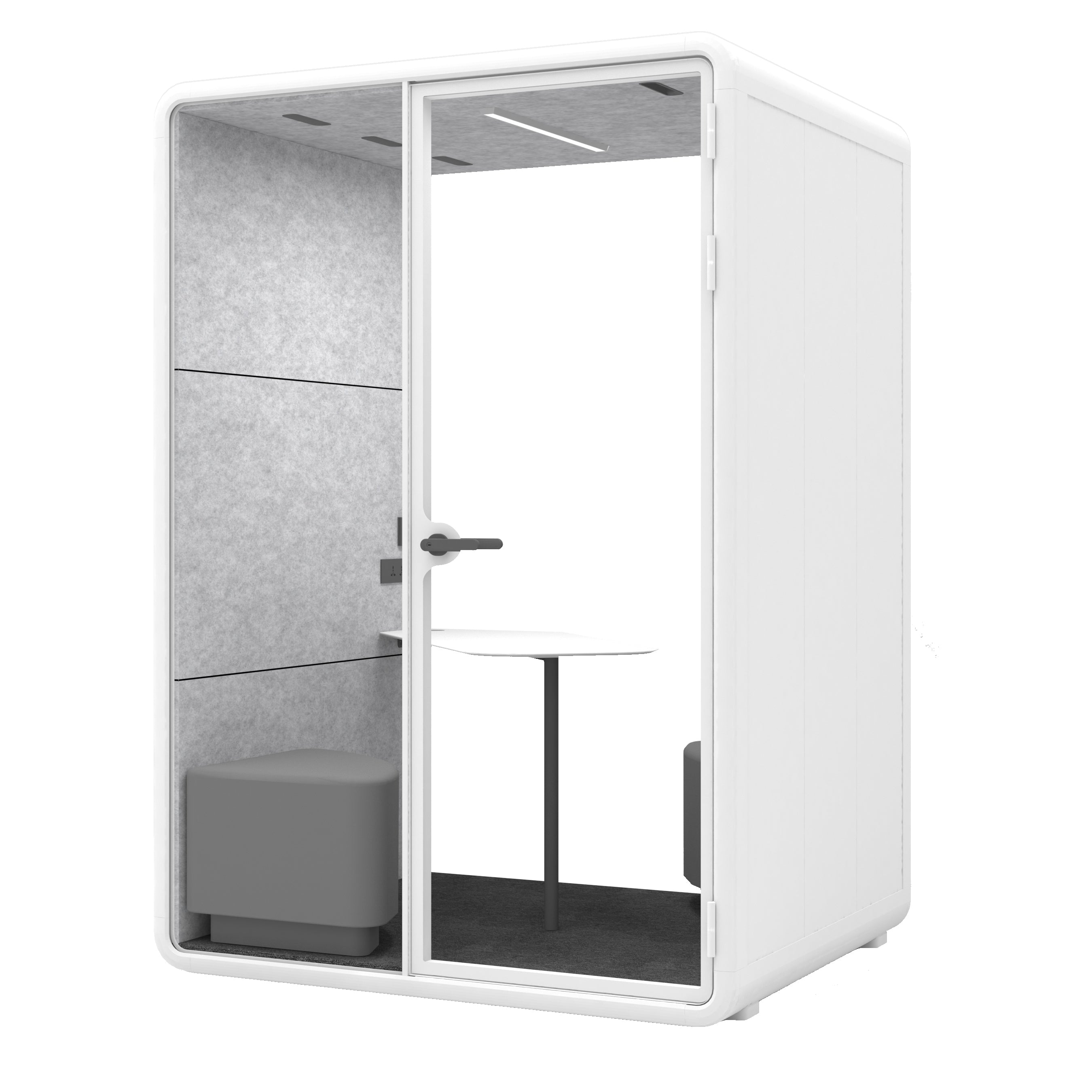 Evolve 2 Seater Medium Office Pod - White By Humble Office | Interior ...