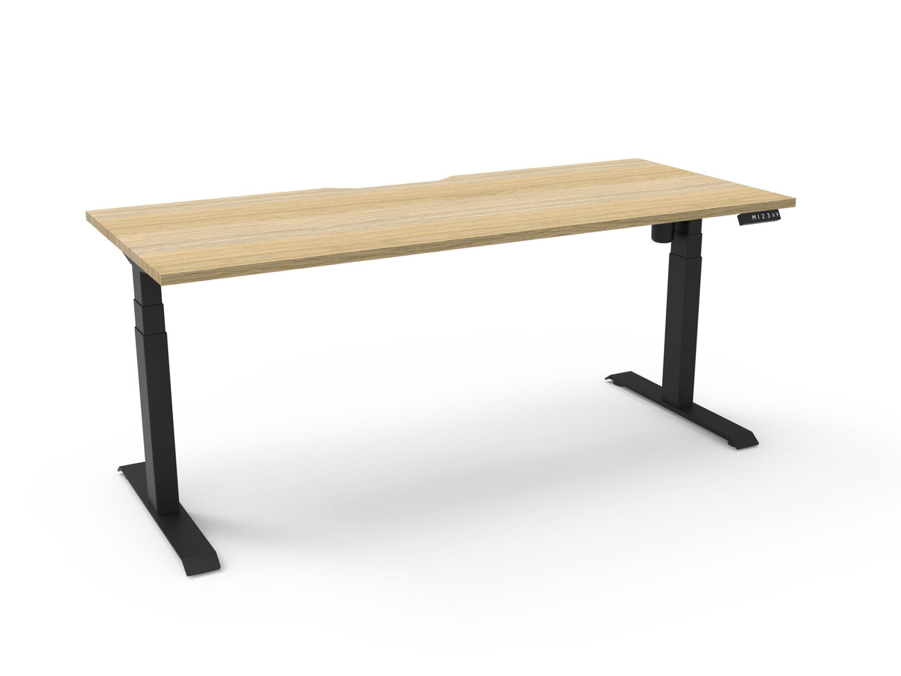 Boost 1.8m Light Single Sided Workstation - Natural & Black | Interior ...