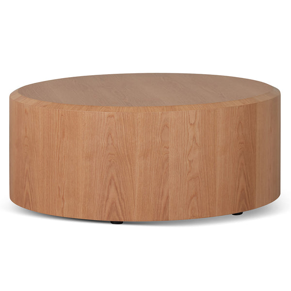 Selma 1.2m Round 50cm High Plinth - Natural Oak | Interior Secrets