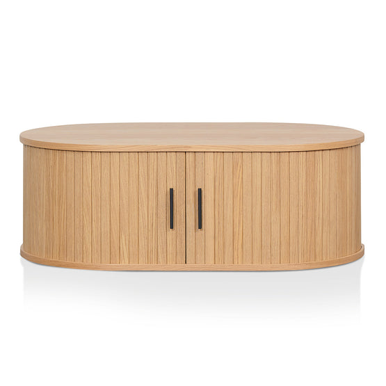 Dania 100cm Oval Coffee Table - Natural | Interior Secrets