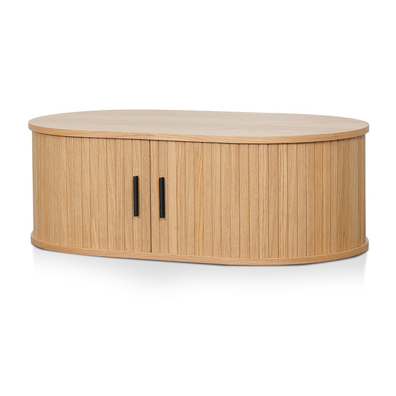 Dania 100cm Oval Coffee Table - Natural | Interior Secrets
