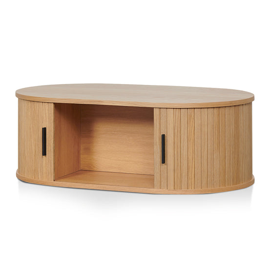 Dania 100cm Oval Coffee Table - Natural | Interior Secrets