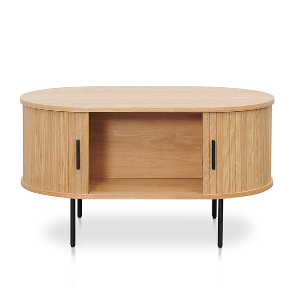 Dania 100cm Oval Coffee Table - Natural | Interior Secrets