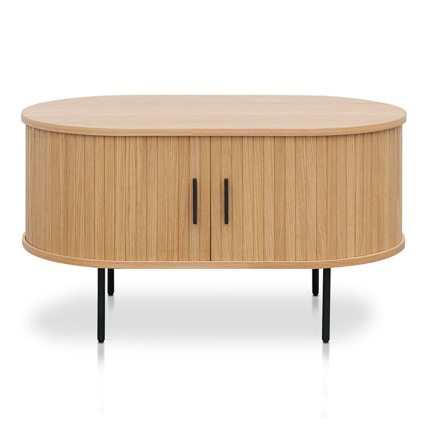 Dania 100cm Oval Coffee Table - Natural | Interior Secrets