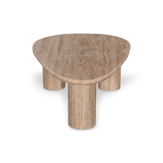 Juro 1.2m Travertine Top Oval Coffee Table | Interior Secrets