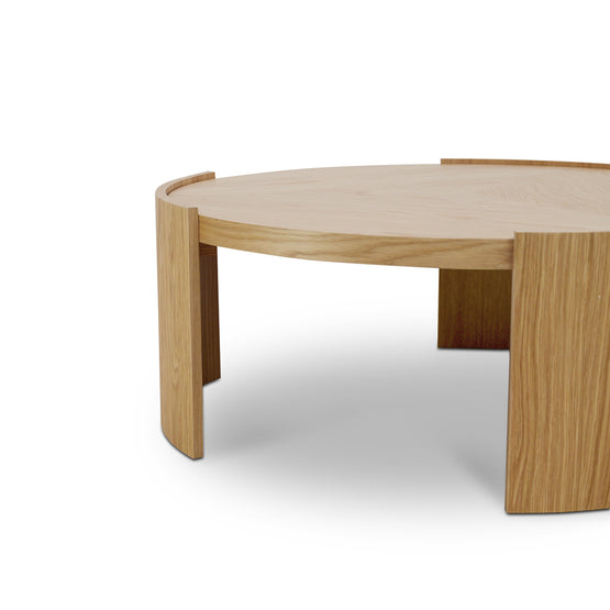 Tamera 100cm Wooden Round Coffee Table - Natural | Interior Secrets