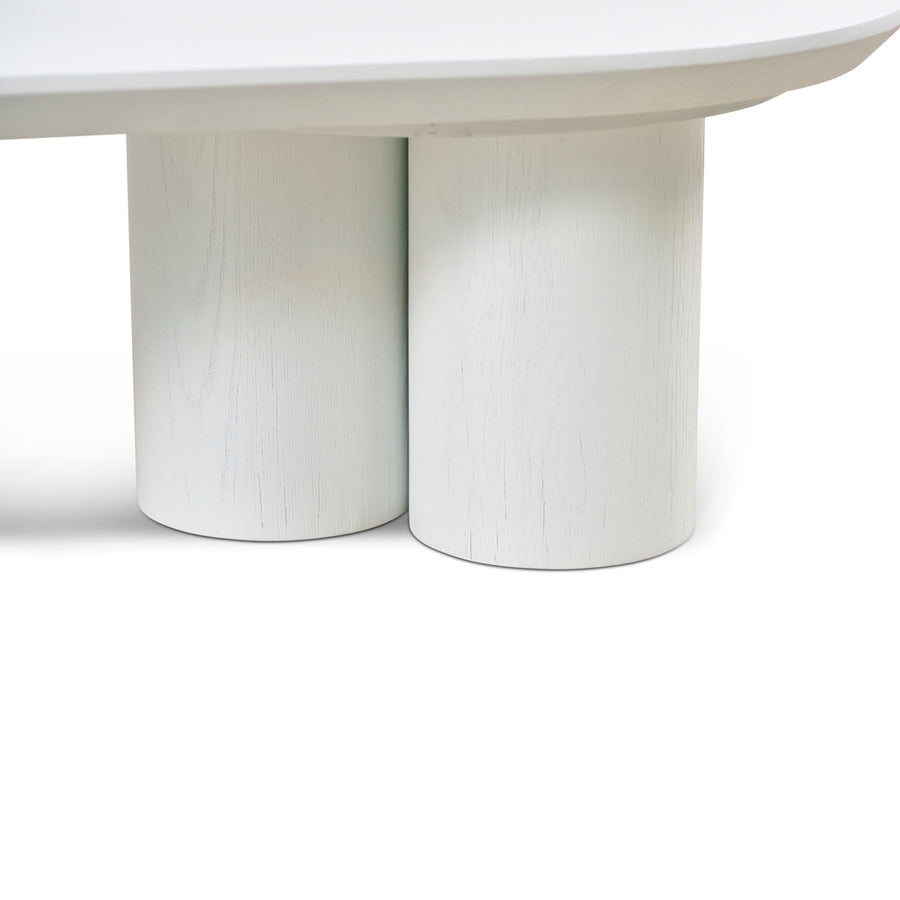 Holt 1.3m Coffee Table - Full White | Interior Secrets