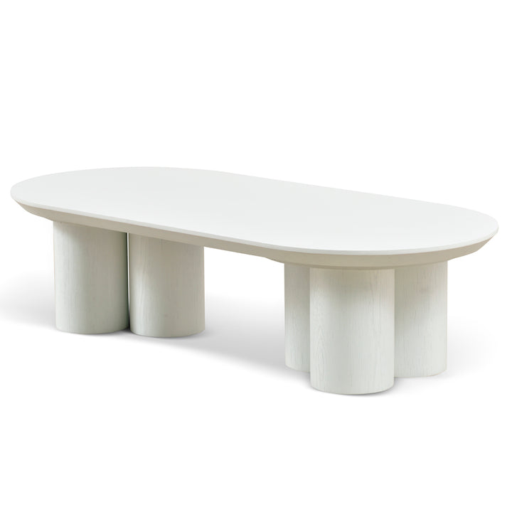 Holt 1.3m Coffee Table - Full White | Interior Secrets