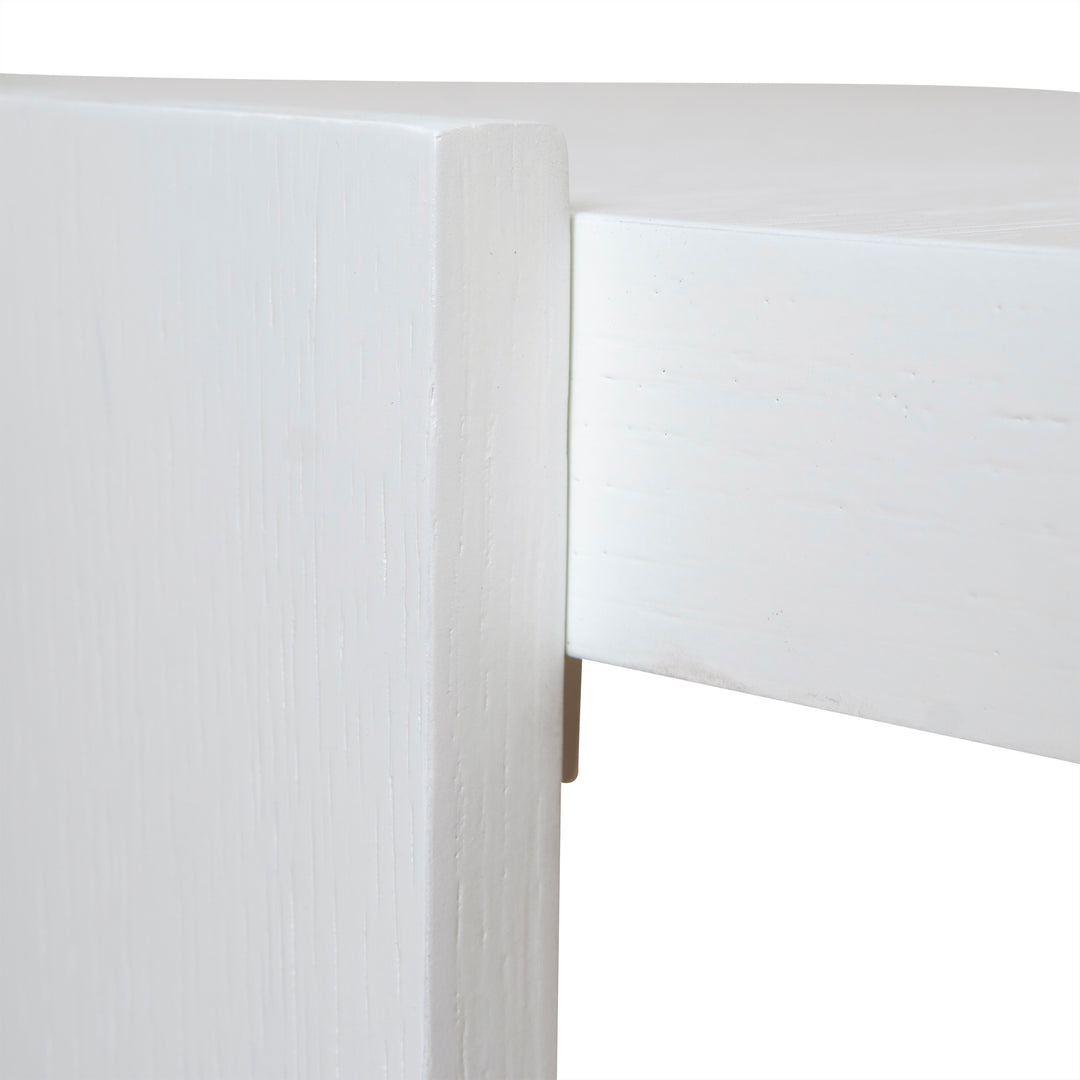 Tamera 100cm Wooden Round Coffee Table - White | Interior Secrets