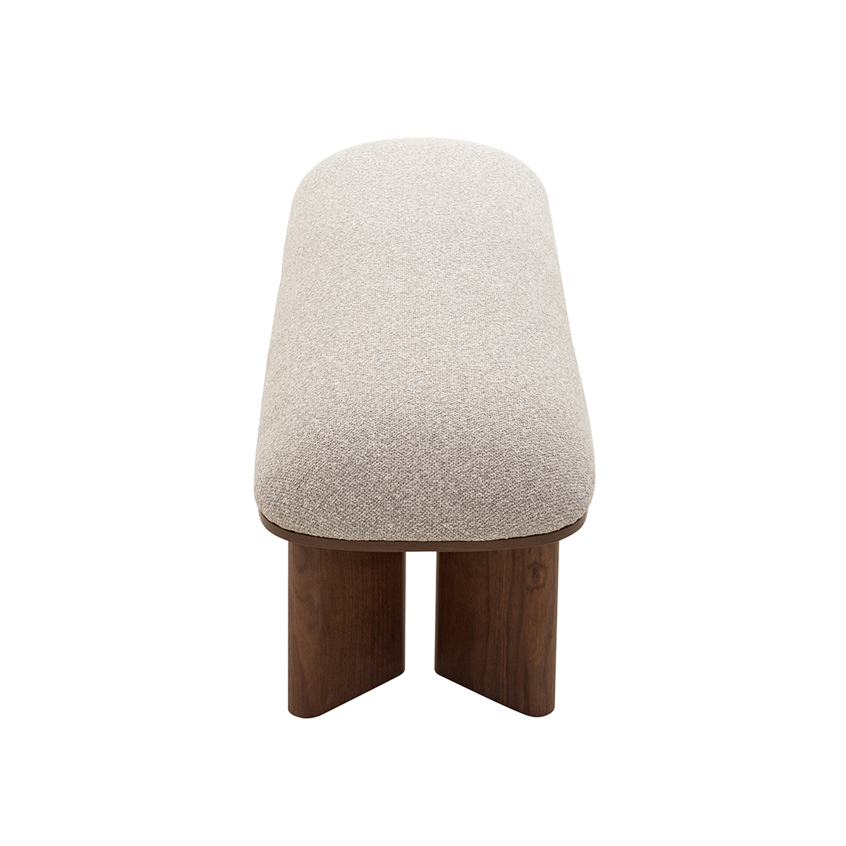 Vico Walnut Bench - Clay Grey | Interior Secrets