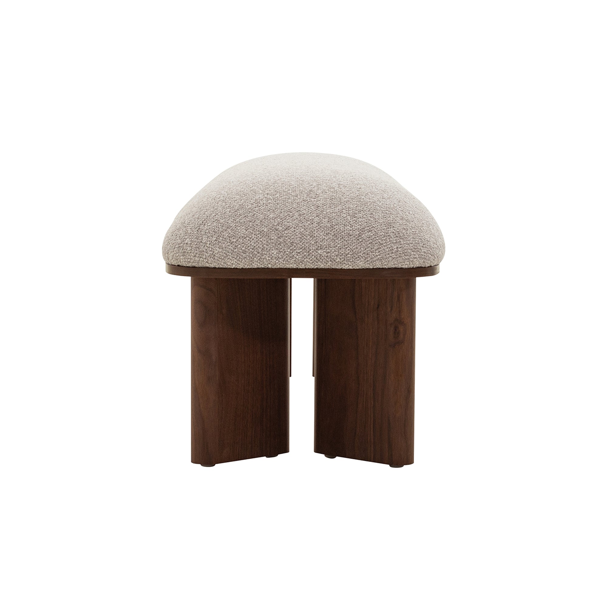 Vico Walnut Bench - Clay Grey | Interior Secrets