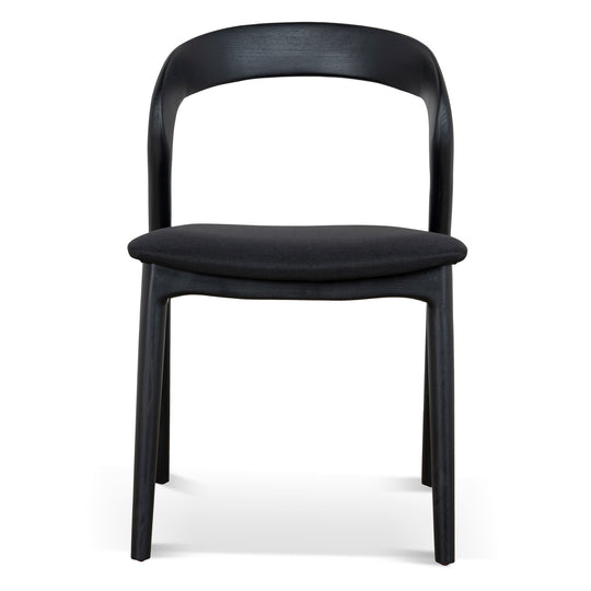 Set of 2 - Marlow Dining Chair - Full Black | Interior Secrets