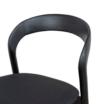 Set of 2 - Marlow Dining Chair - Full Black | Interior Secrets