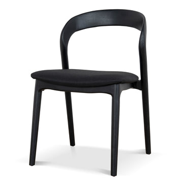 Set of 2 - Marlow Dining Chair - Full Black | Interior Secrets