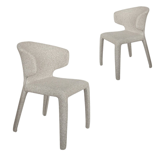 Set of 2 - Pollard Dining Chair - Clay Grey | Interior Secrets
