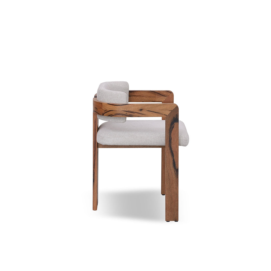 Set of 2 - Merari Natural Marri Dining Chair - Stone Beige | Interior ...