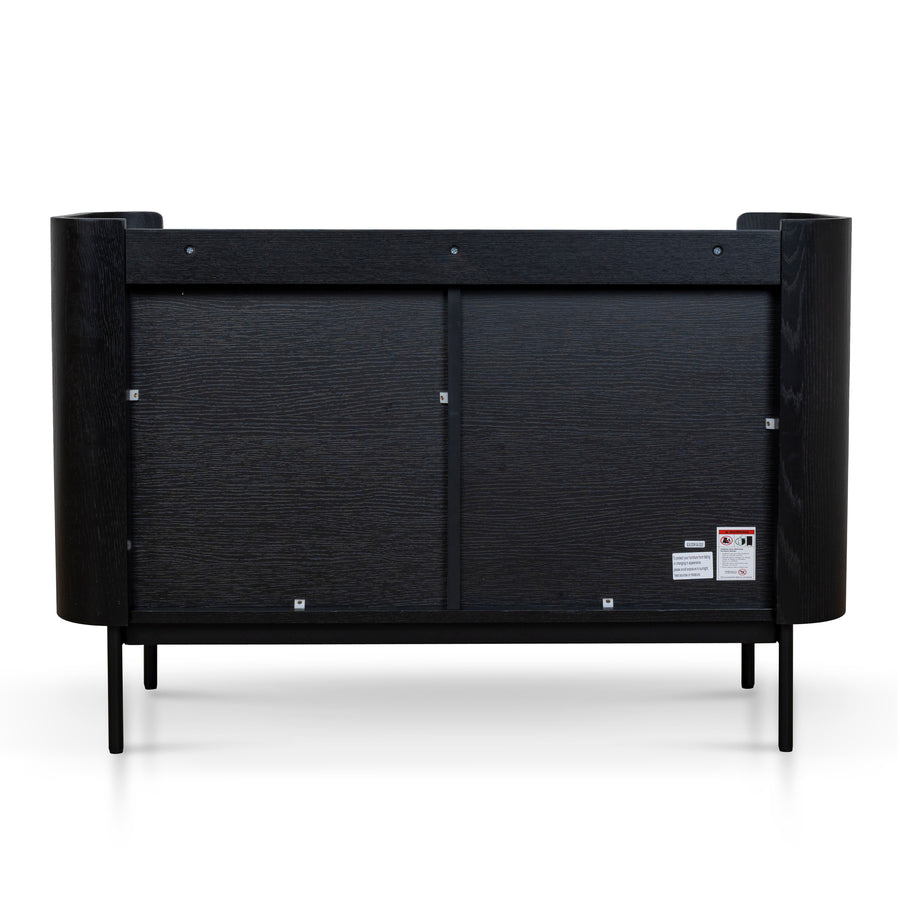 Gemma 1.2m Chest of Drawers - Full Black | Interior Secrets
