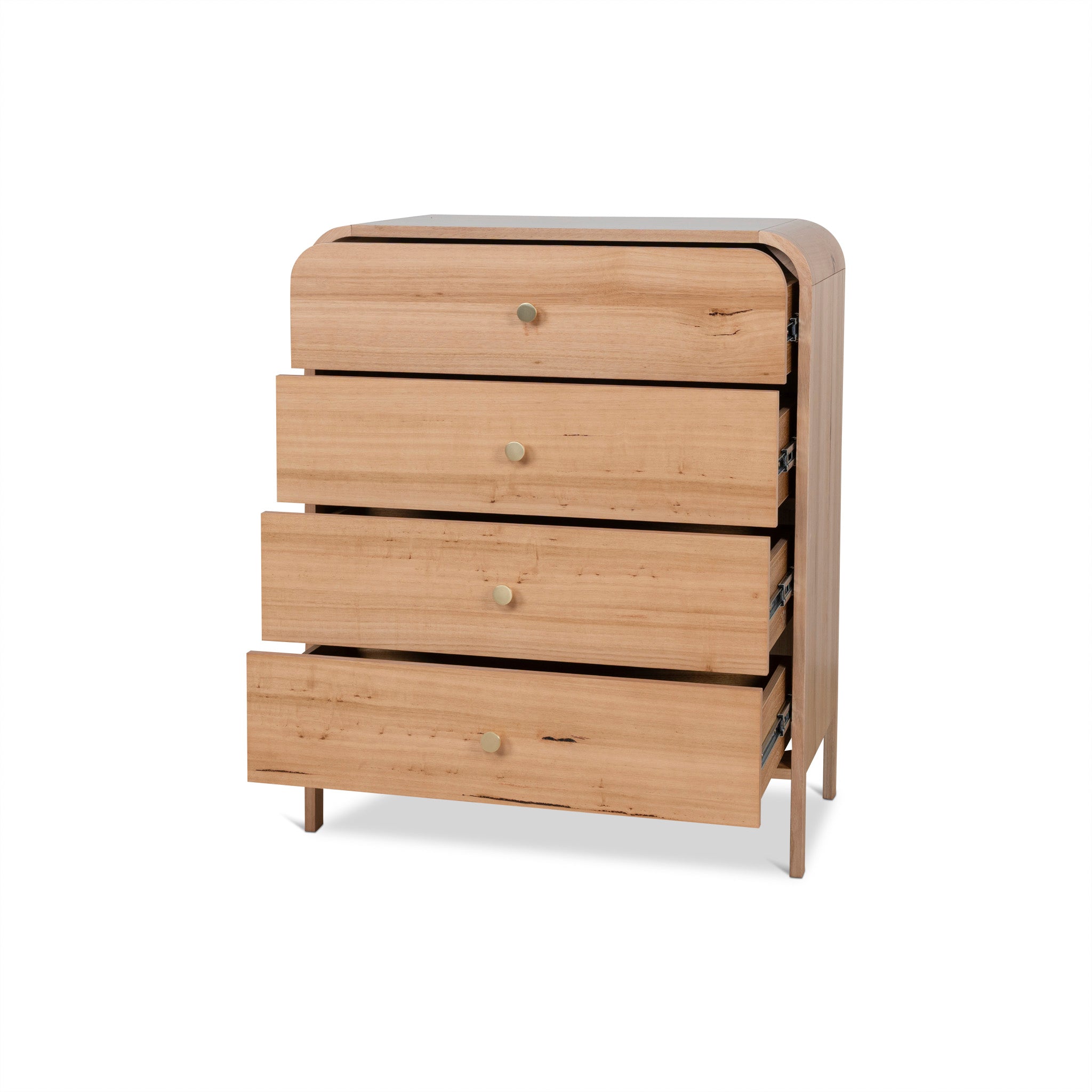Serene 90cm Tallboy Drawer Chest - Messmate | Interior Secrets