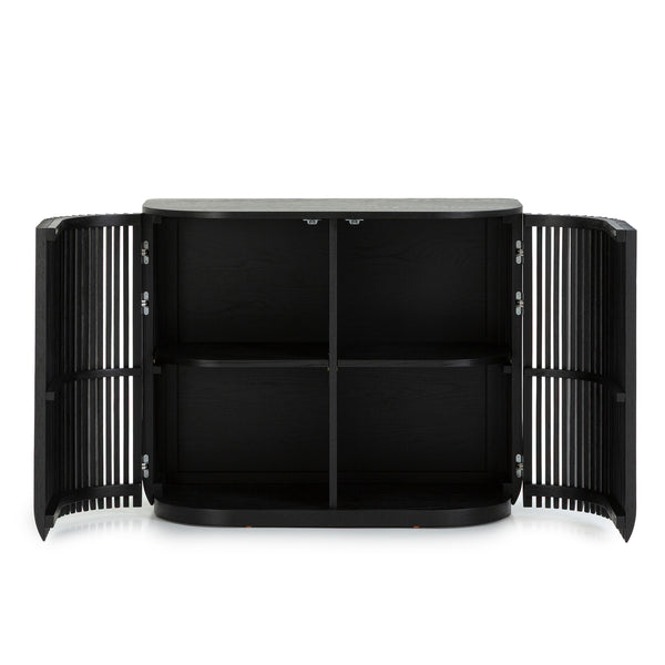 Arvena 95cm Sideboard Unit - Black Stain | Interior Secrets