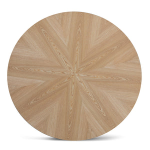 Leonardo 1.2m Round Dining Table - Natural | Interior Secrets