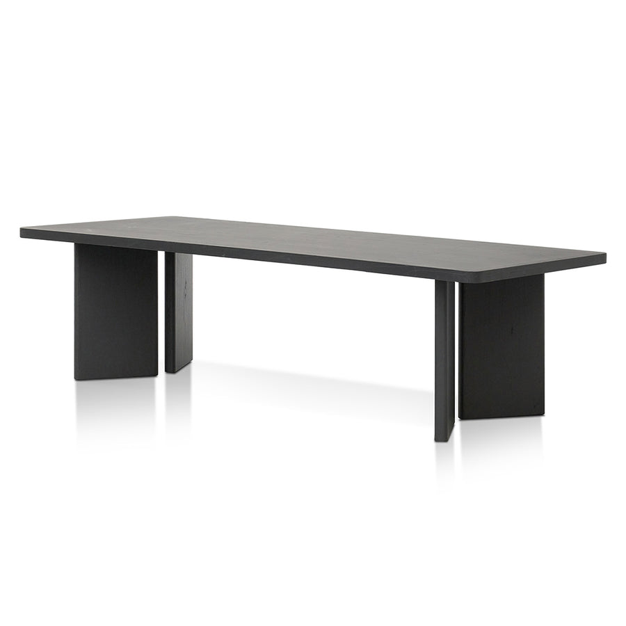Munoz 3m Elm Dining Table - Full Black | Interior Secrets