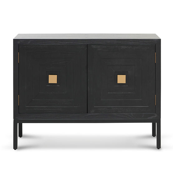 Aiden 1.08m Elm Sideboard Unit - Full Black | Interior Secrets