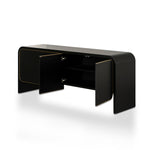 Boran 2m Buffet Unit - Textured Espresso Black | Interior Secrets
