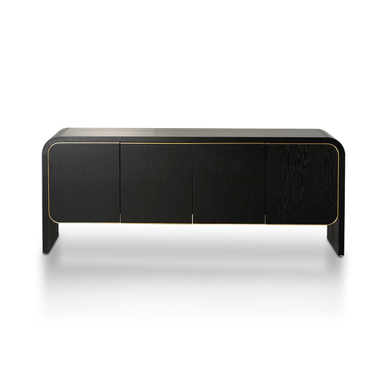 Boran 2m Buffet Unit - Textured Espresso Black | Interior Secrets