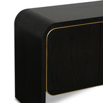 Boran 2m Buffet Unit - Textured Espresso Black | Interior Secrets